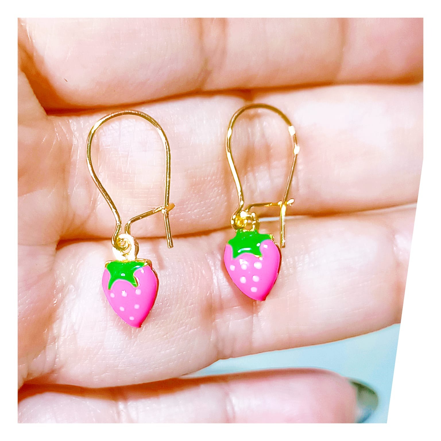 ANTING ANAK GANTUNG STOBERI PINK XUPING LAPISAN PREMIUM GOLD ASPA ...
